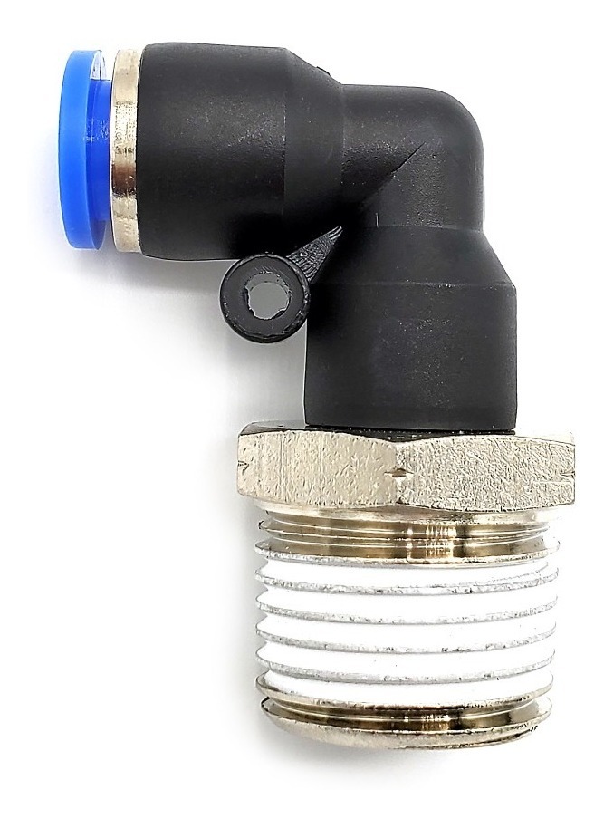 5 Pz De Conector/racor Rápido Neumático Codo 1/2 Npt X 8mm | Instrutek